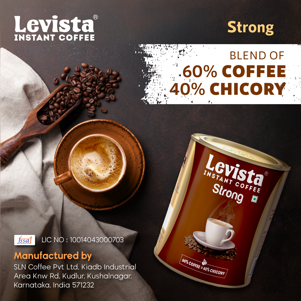Strong Instant Coffee Can 50 g